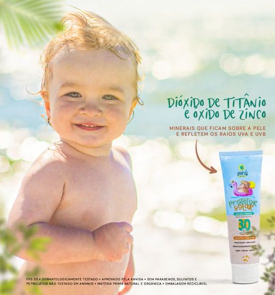 Verdi Natural Protetor Solar FPS 30 Físico e Mineral Rosto e Corpo ...