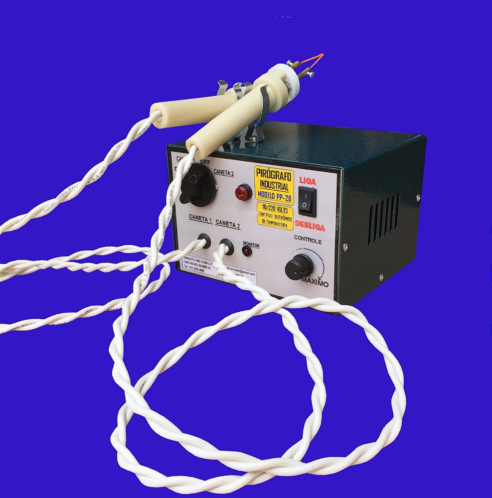 Pirógrafo profissional industrial 100 watts - modelo PP-20, bivolt 2 ...