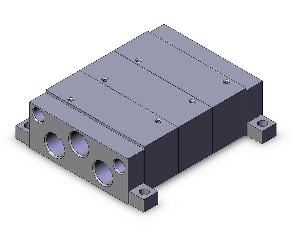 SMC VV5FS3-31-031-03 SUB-BASE MANIFOLD PARA 03 VALVULAS VFS 3000 COM ...
