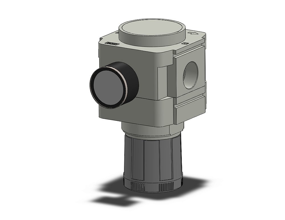 AR50-F06G-D REGULADOR DE PRESSAO COM MANOMETRO ROSCA 3/4 SMC - SERIE AR ...