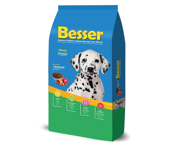 Ração Seca Besser Natural Cães Filhotes - Pet Here
