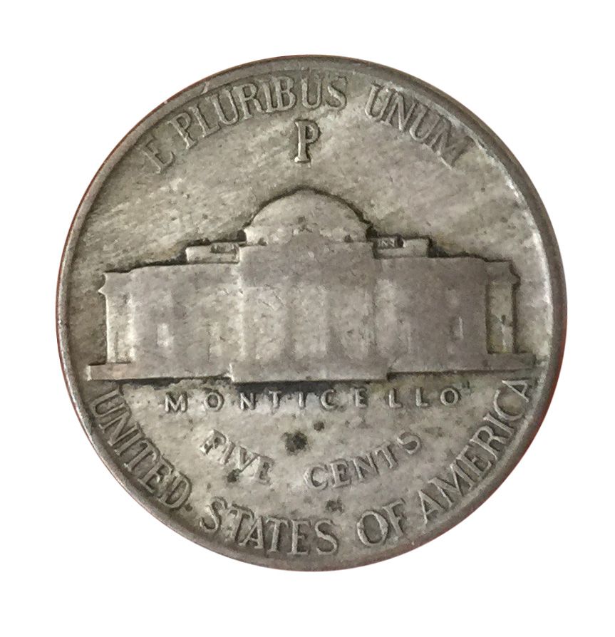 Numismática. Moeda de Prata dos Estados Unidos Five Cents 1943 P - Jef - Numismática Trato Feito ...