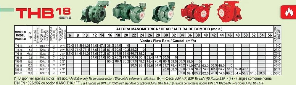 Bomba Água Thebe Mancal Thb-18 R Para Motor 20cv Mancal Selo - Loja ...