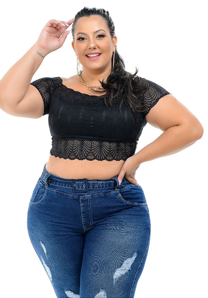 Calça Jeans Xtra Charmy Plus Size Jogger Francilaine Azul - Ane Jeans ...