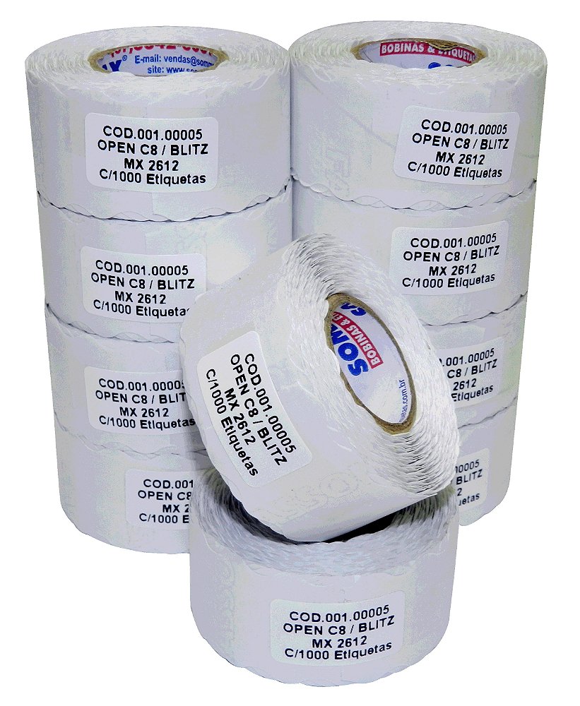 Etiqueta Open C8/Blitz C8/MX-2612 C/Seg c/1000 - Sommax Rótulos e ...