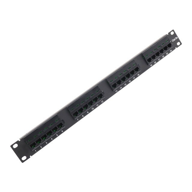 Patch Panel 19-1U 24 portas Cat5e RJ45 - PPE-41-OEM - NetPlus