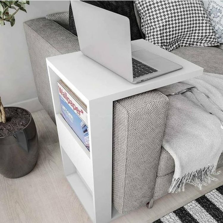 Mesa lateral de sofá para Notebook - 100% MDF - Escolha sua cor ...