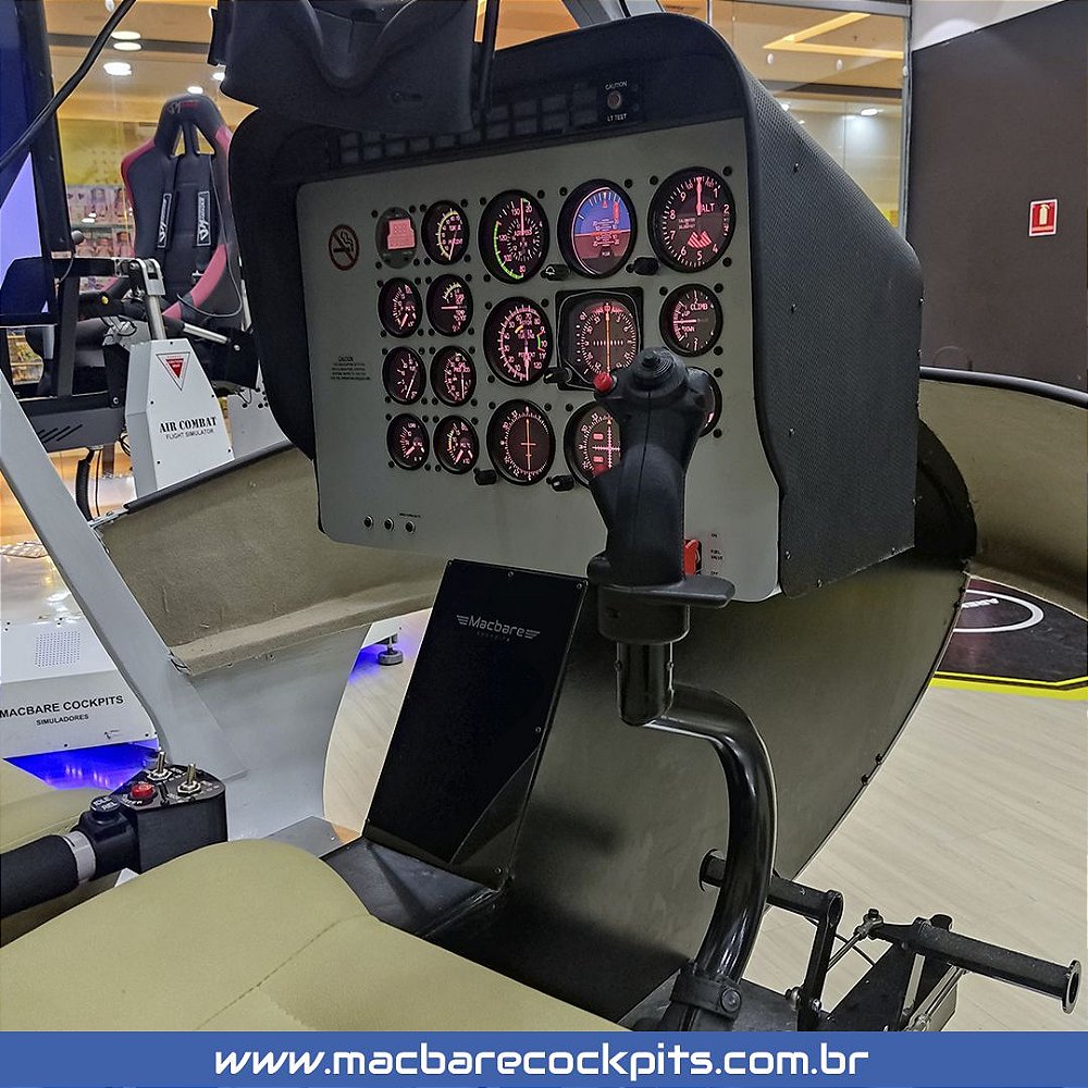 Locação - Cabine Bell 206 + Oculus VR - Macbare Cockpits - Macbare ...