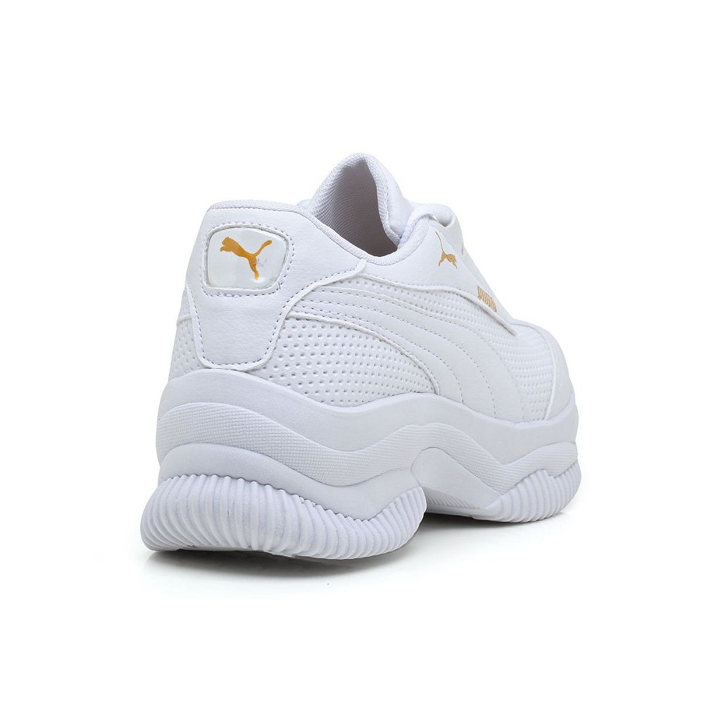 Tênis Feminino Puma Plataforma Branco Furado - Duster shoes