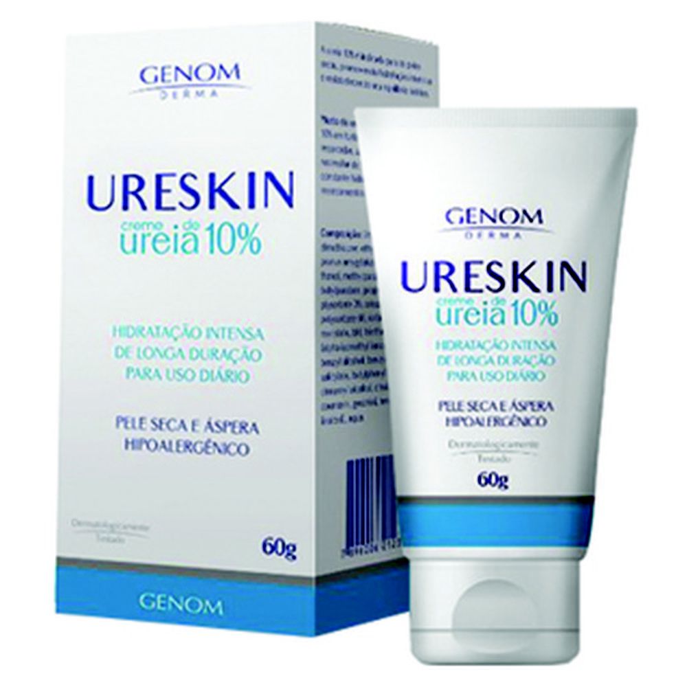 Ureskin Creme de Ureia 10% promove a hidratação da sua pele, protegendo ...