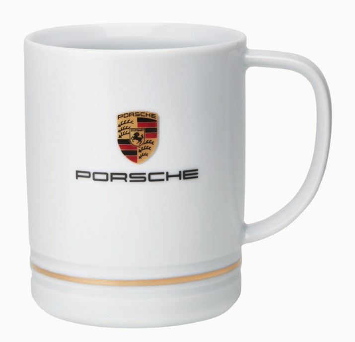 Caneca Porsche com brasão - Porsche Pre-Owned Rio e Porsche Service Rio