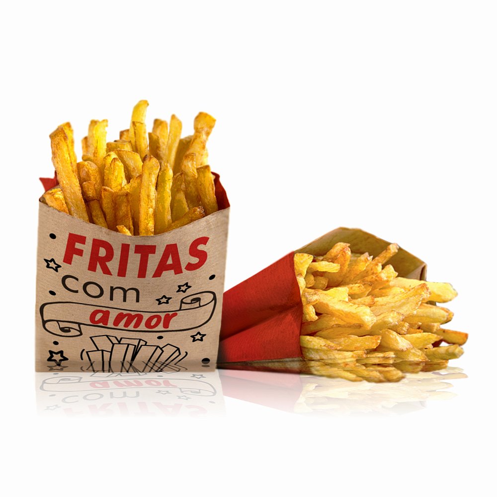 Saco para Batata Fritas - Kraft Pardo (500 Unidades) - Dalpack Embalagens