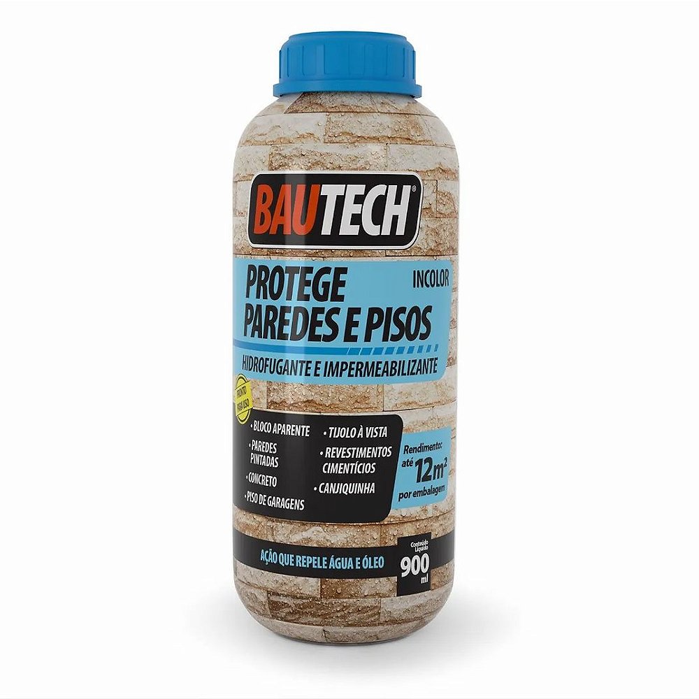 Bautech Protege Parede e Pisos Pote 900ml - Impercid Impermeabilizantes