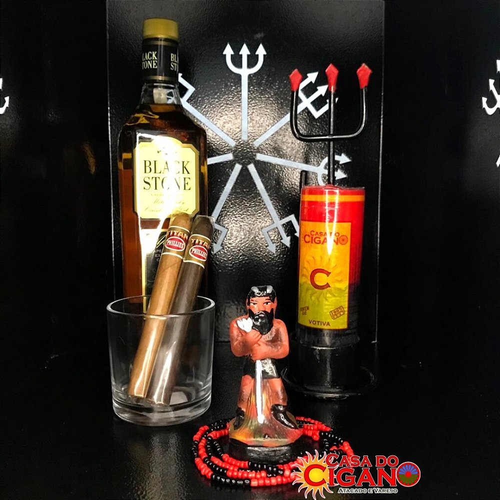 Imagem - Exu Lúcifer - 10cm - Gesso - Casa do Cigano - A Maior Loja de ...