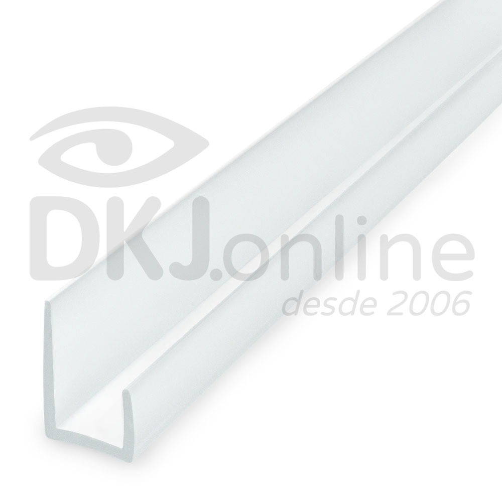 Perfil plástico J Caderninho 7 mm em PVC Cristal barra 3 metros - DKJ ...