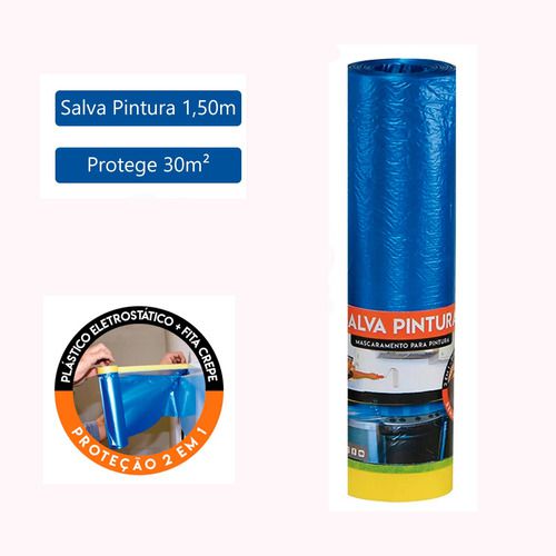 Salva Pintura 20M X 1,50M- Salvabras - MUNDO DO PINTOR
