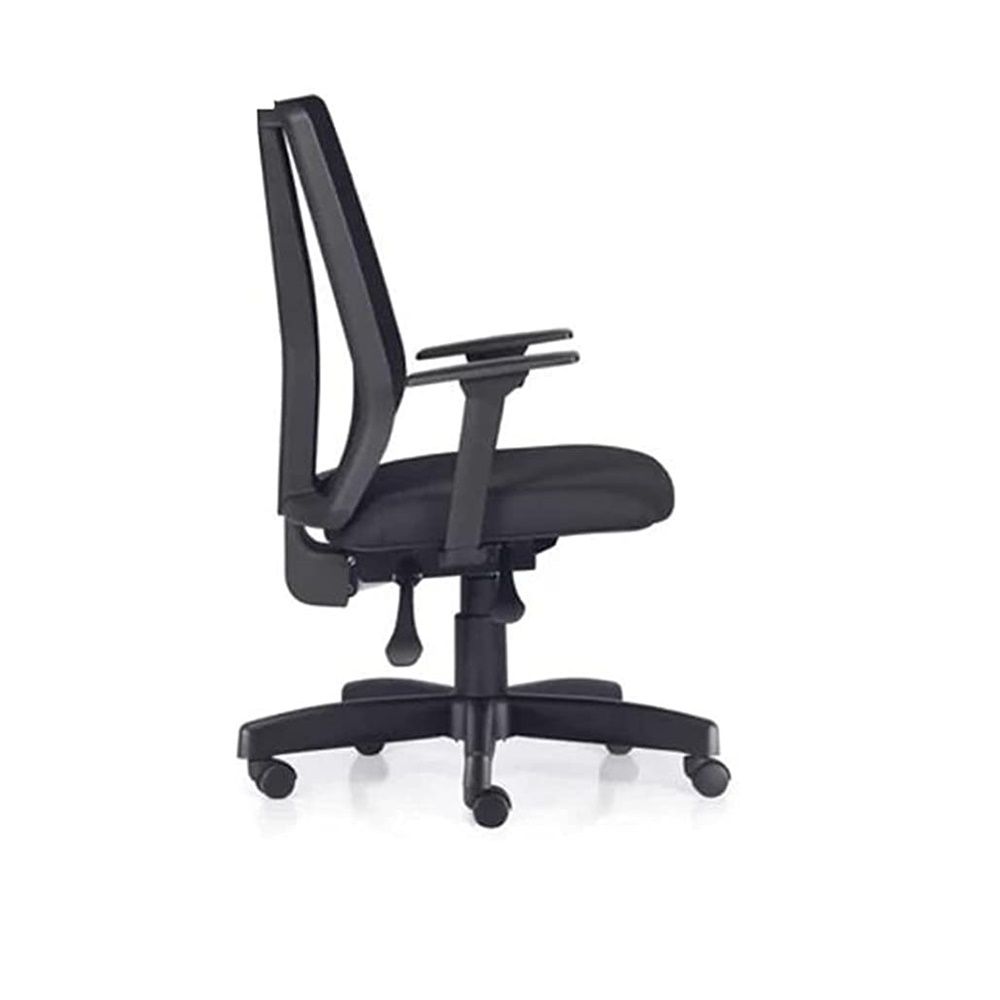 CADEIRA ADDIT PRESIDENTE ERGONOMICA SEM APOIO CREPE PRETO - Cadecore