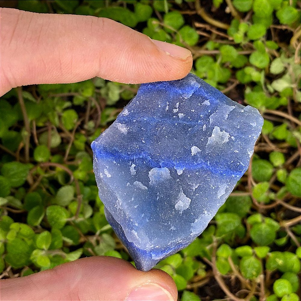 Quartzo Azul Bruto - Meditação e Cura Emocional - Benu Cristais