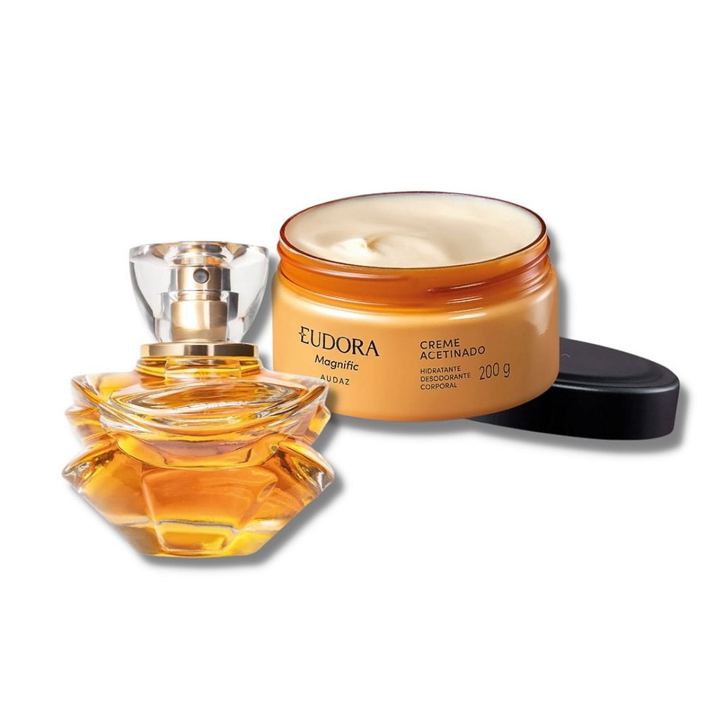 Kit Magnific Audaz Eudora: Eau de Parfum 75ml + Creme Acetinado 200g ...