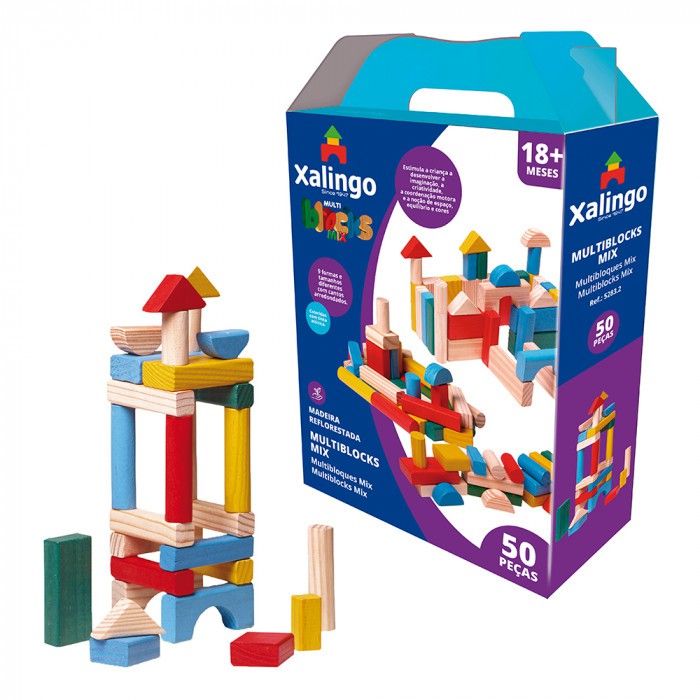 Multiblocks Mix - 52832 - Xalingo - Real Brinquedos