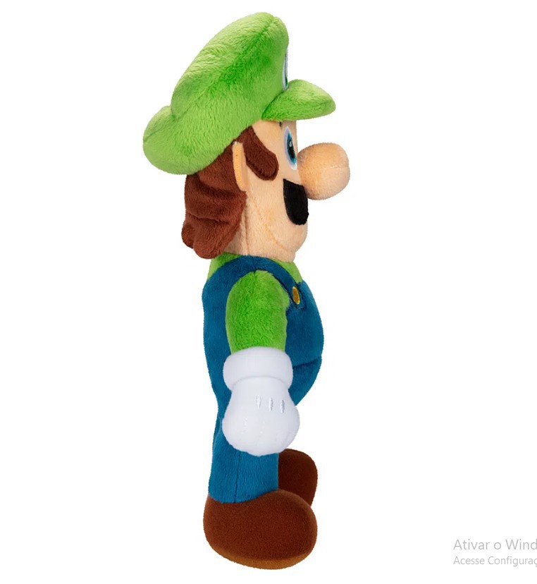 Pelúcia Super Mario - 23 cm - Luigi - 3131 - Candide - Real Brinquedos