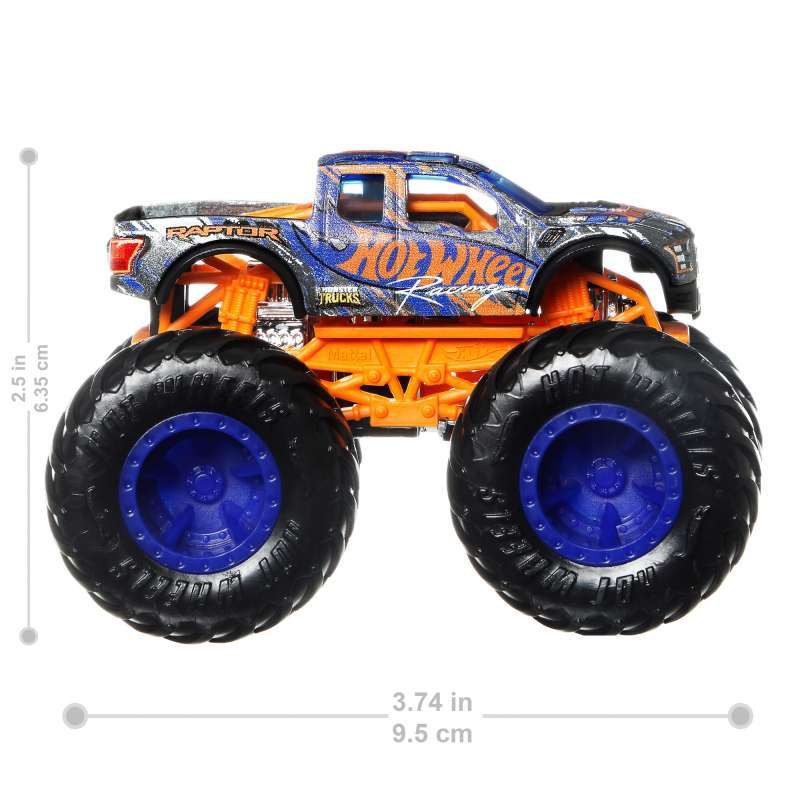 Hot Wheels Monster Trucks 1:64 Ford Raptor - FYJ44 - Mattel - Real ...