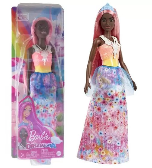 Boneca Barbie Princesa Dreamtopia - Negra Cabelo Rosa- HGR00 - Mattel ...