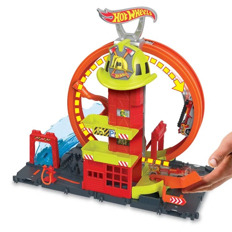 Pista Hot Wheels City - Posto De Bombeiros - Super Loop - HKX41 - Matt ...