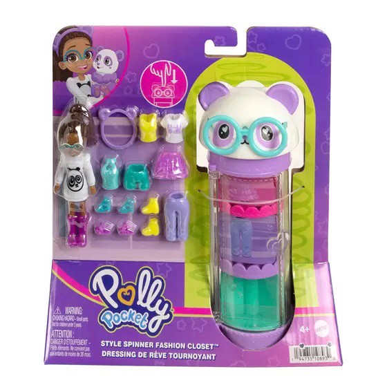Boneca Polly Cenário - Armário Giratório - Panda - HKW04 - Mattel ...