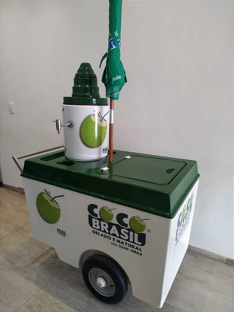 Carrinho de coco térmico - Carrinho de Coco