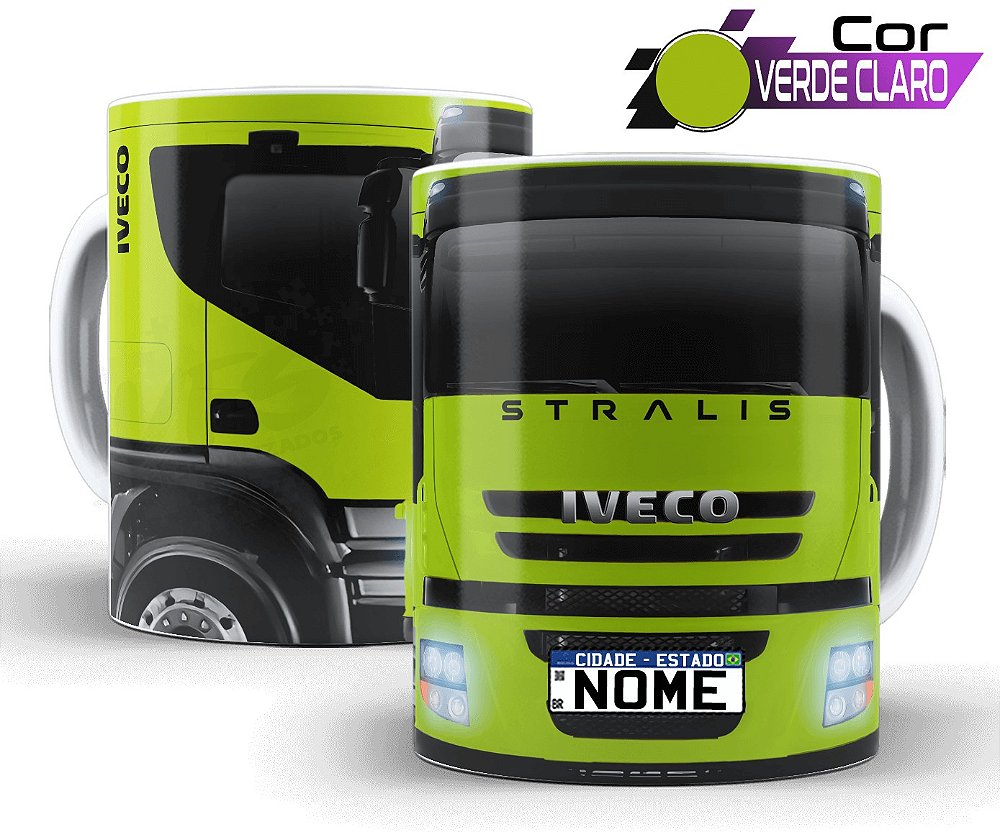 Caneca caminhoneiro personalizada caminhão iveco stralis - Vfs Personalizados
