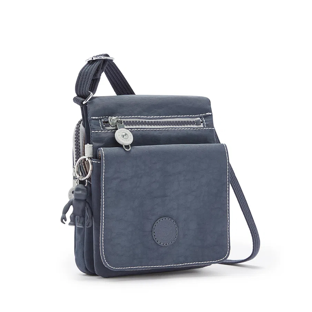 Bolsa Transversal Kipling New Eldorado Grey Slate - Viajante Moderno