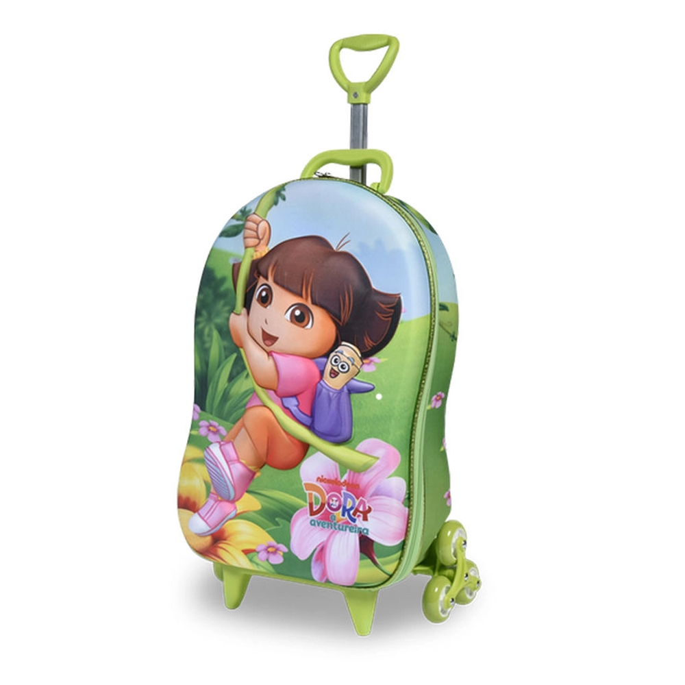 Mala Infantil MaxToy Dora a Aventureira Verde - Viajante Moderno