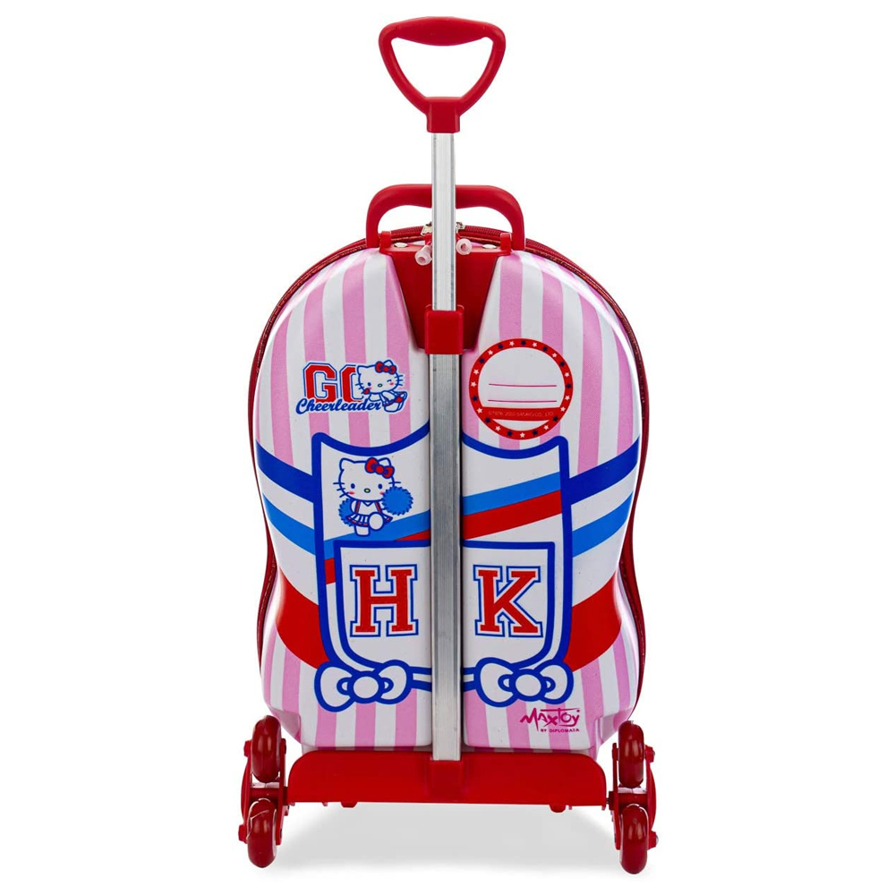 Mala Infantil MaxToy Hello Kitty Cheerleader Rosa - Viajante Moderno