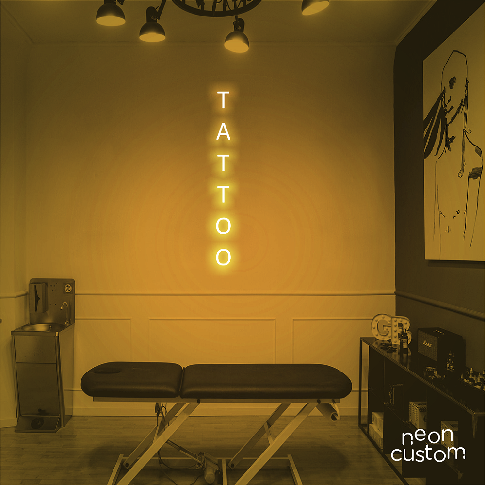 Painel Neon " Tattoo Vert" Led - Dynamica Tattoo Supply