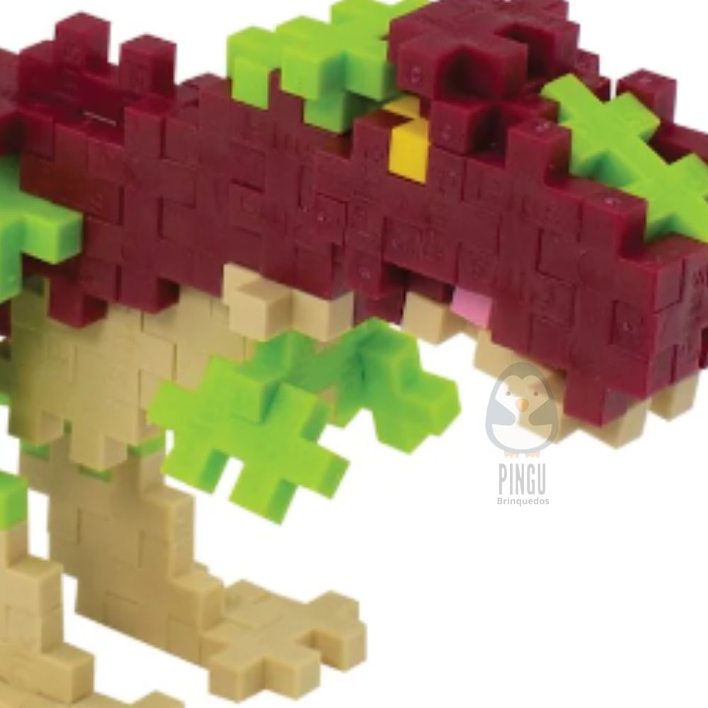 Mini Peças de Montar 100p - T-Rex Tube - Plus-Plus - Pingu Brinquedos