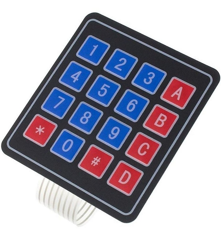 Teclado Matricial Membrana 4x4 para Arduino - 16 teclas. - Smart ...