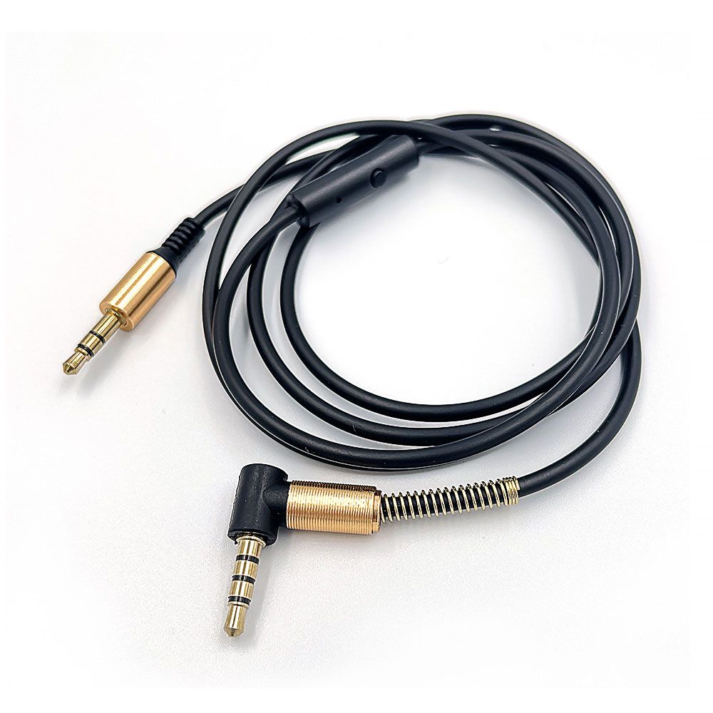 Cabo de Áudio P3 M 90 graus x P2 M Preto - Ion Cabos