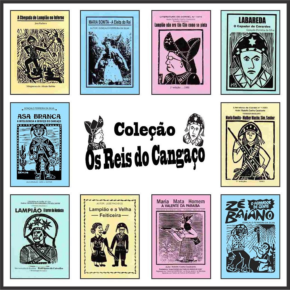 Coleção Os Reis do Cangaço 10 Titulos - Diagonal Cordéis