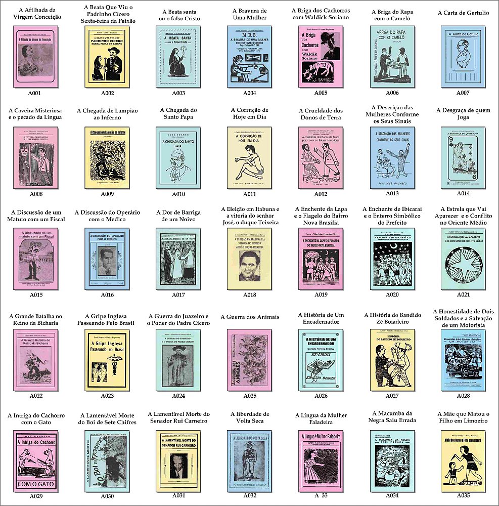 Folheto de Cordel unitario - Diagonal Cordéis