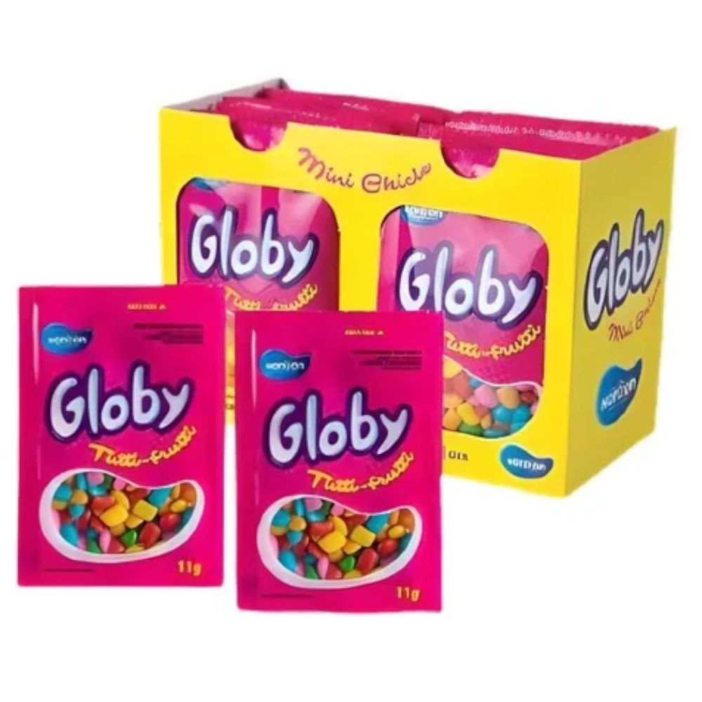 SACHÊ MINI CHICLETE 11G COLORIDO XCLÉ SABOR TUTTI FRUTT - 24 UNIDADES ...