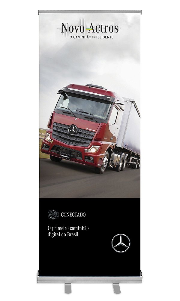 Porta Banner Retrátil | Porta Banner Roll Up - Promo Display | Balcões ...