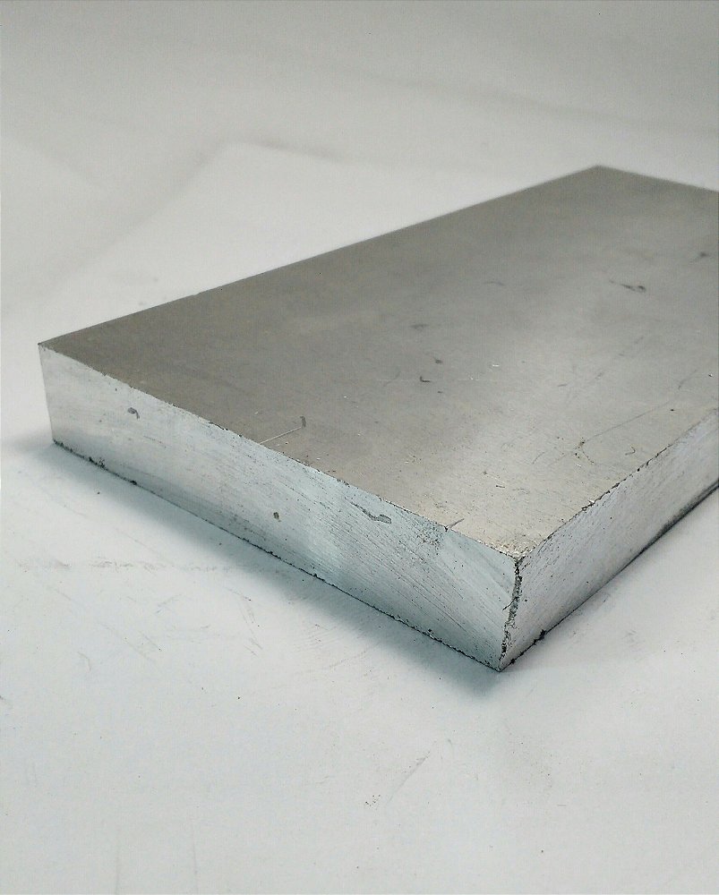 chapa de alumínio lisa 3/4" = 19,05mm = 1,9cm - Alumínio Alure