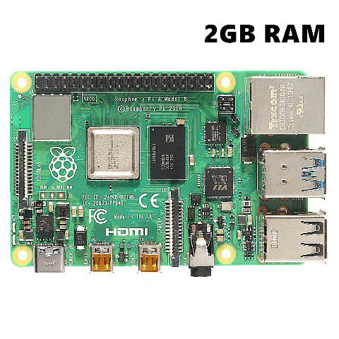 Placa Raspberry Pi 4 Model B 1.5Ghz 2GB RAM Video 4K - GPS AURORA Shop ...