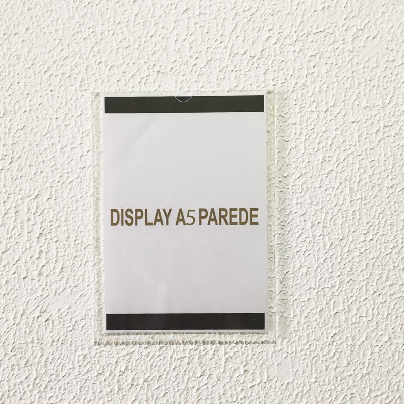 Master Acrilico | Display de Parede A5 21 x 15cm Vertical - Com fita 3M ...