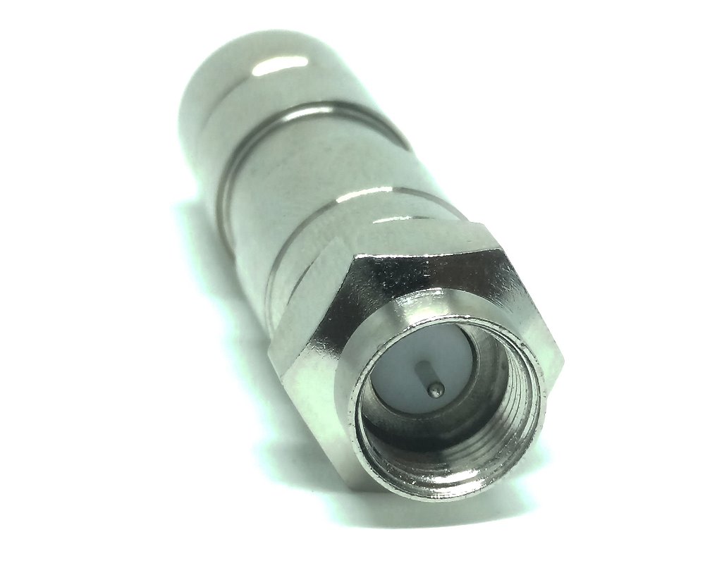 Conector F De Compressão Para Cabos Rg11 - Usatel Import. - Usatel Import.