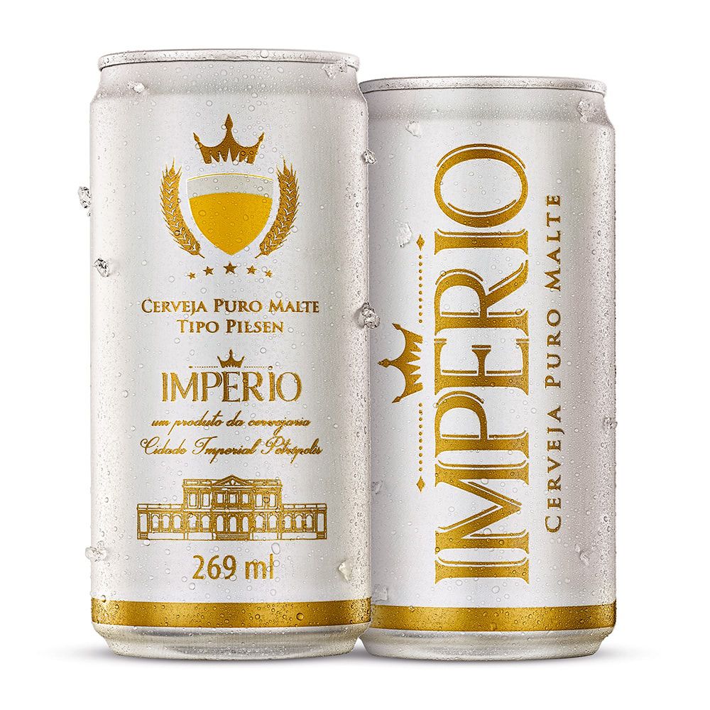 Cerveja Império Puro Malte Tipo Pilsen Lata 269ml - Loja Cidade ...