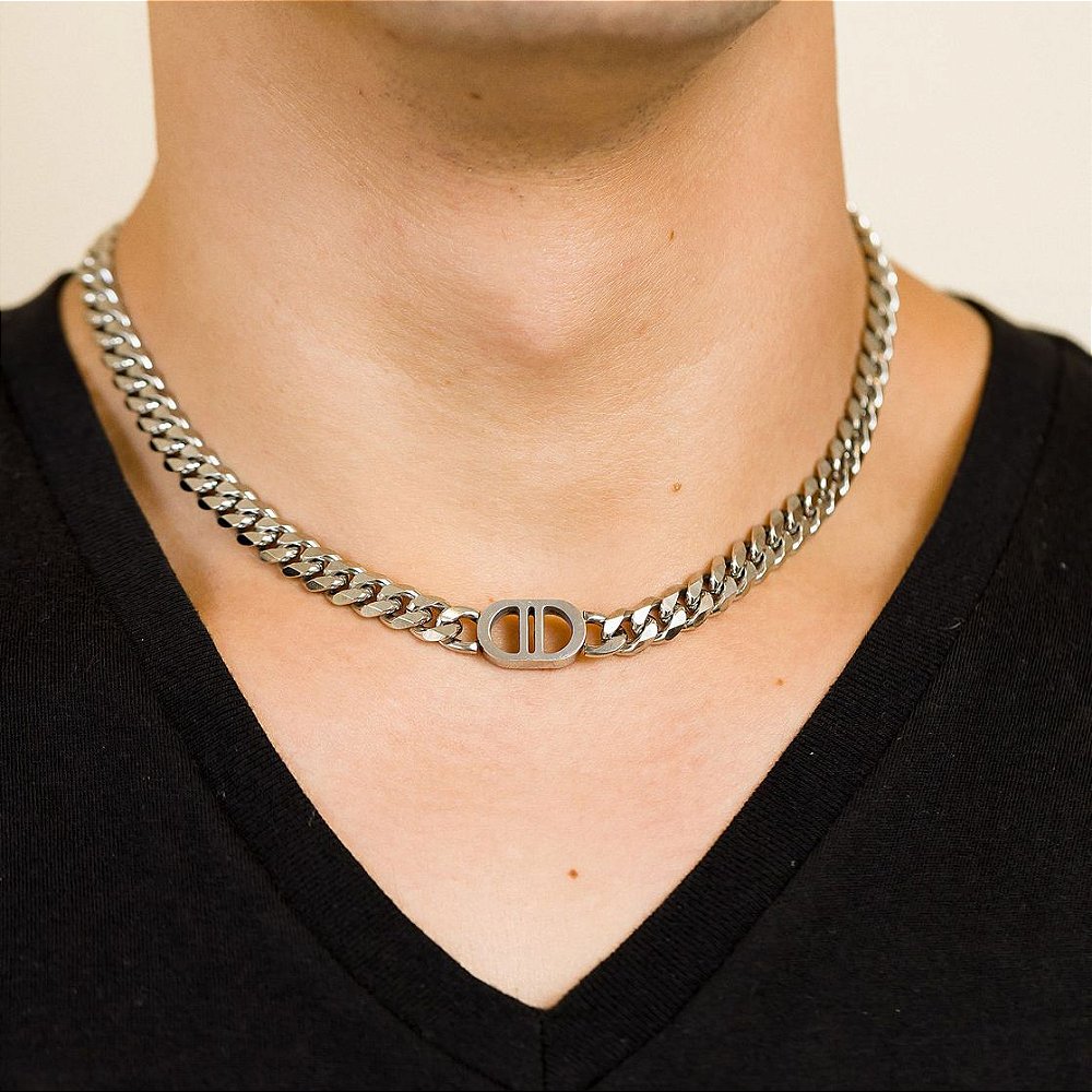 Colar Masculino Aço Inoxidável Corrente United - CODE Brincos ...