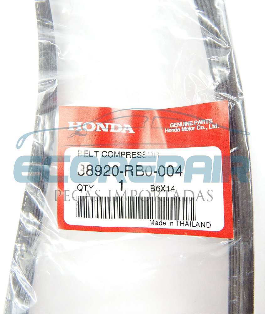Correia do compressor do ar condicionado Honda City e Fit 38920-RB0-004 ...