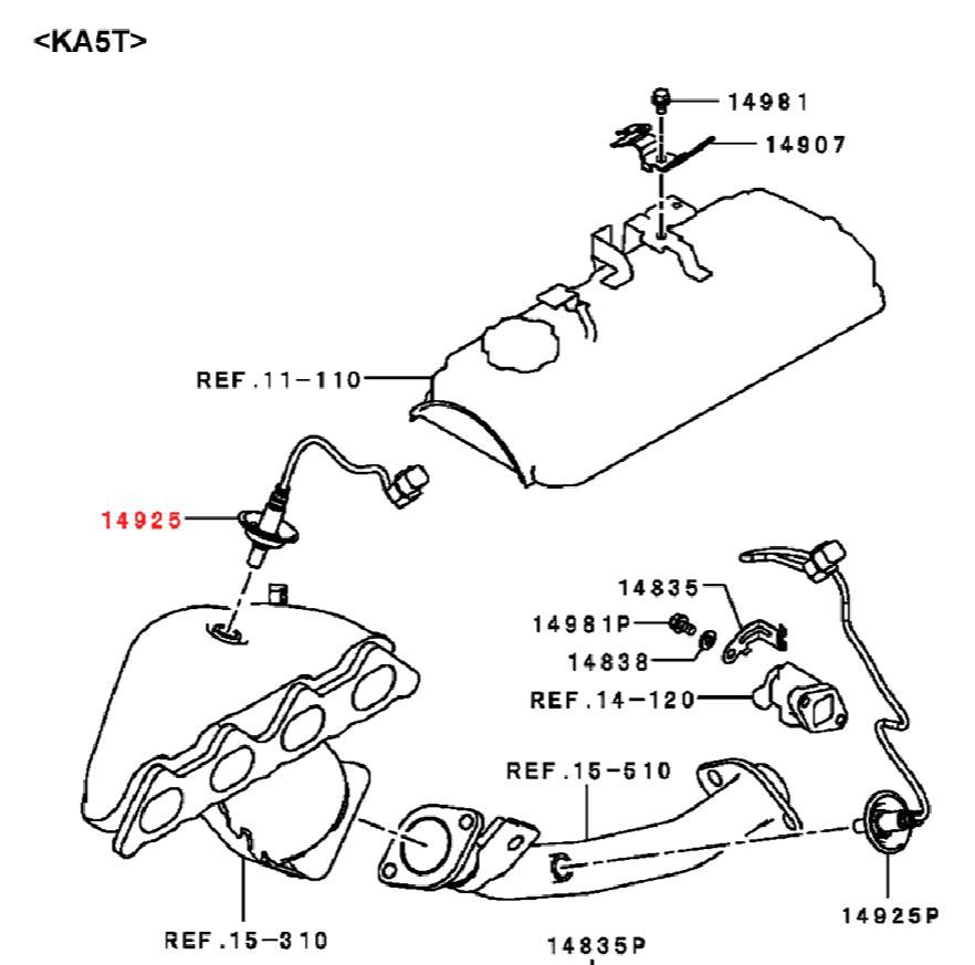 Sonda Lambda pre catalizador L200 Triton 2.4 - Original - Ecorepair ...